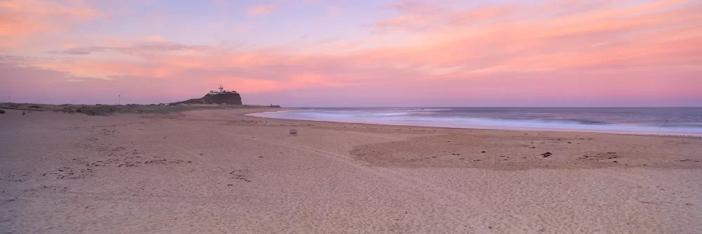 Pink Cloud Sunset Landscape Photo Nobbys Beach Photos
