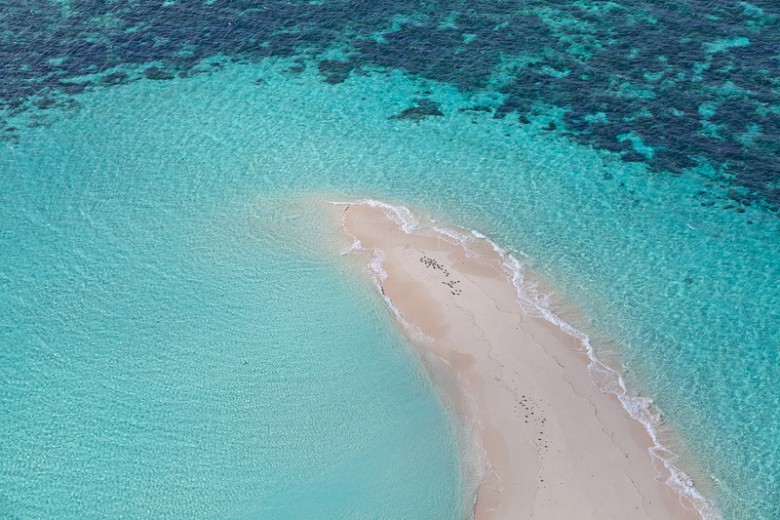 Vlasoff Cay Sand Tip Aerial Photos Barrier Reef Queensland