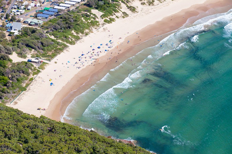 One Mile Beach Photos Aerial Images Port Stephens Daytime