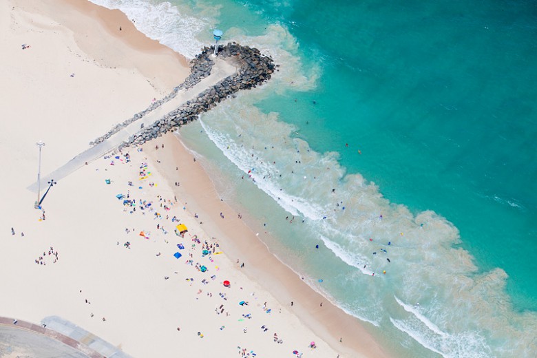 City Beach Breakwall Aerial Images Perth Day