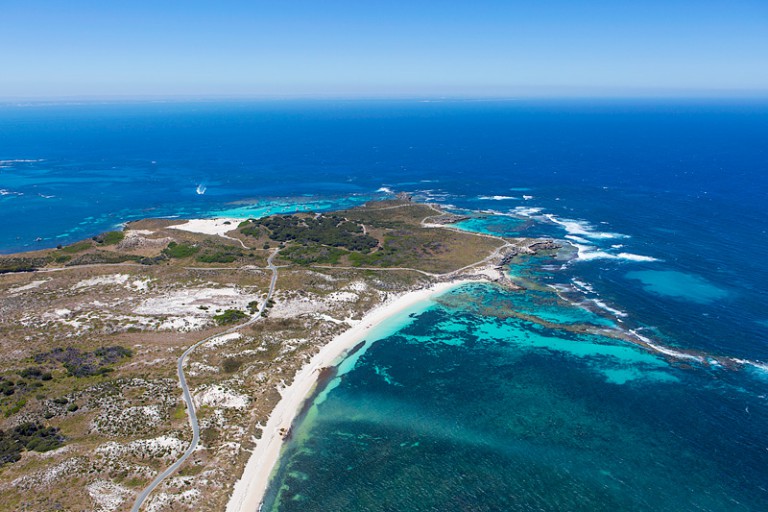 Bickley Bay Aerial Photos Rottnest Island WA Images