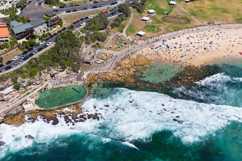 Bronte Baths Ocean Pool Beach Images Aerial View Photos