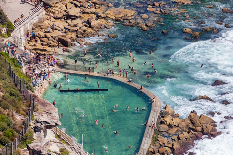 Bronte Ocean Baths Daytime Summer Aerial Photos