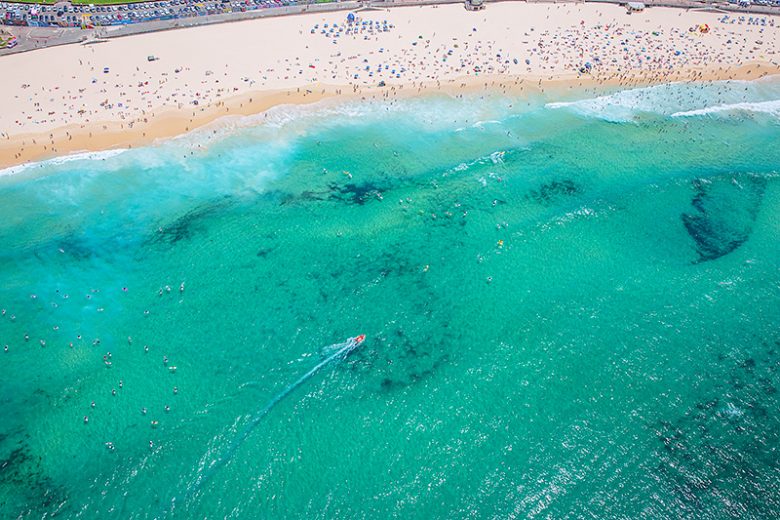 Bondi Beach Aerial Photo - Eastern Beaches - Canvas - Framed - Acrylic